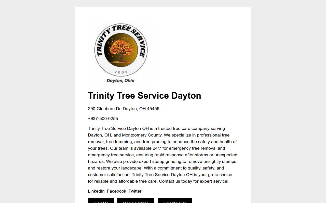 Trinity Tree Service Dayton